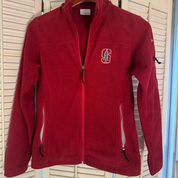 Jackets & Coats | Stanford Columbia Red Fleece Jacket | Poshmark